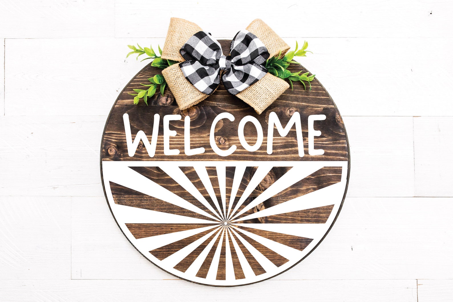 Door Hanger SVG Bundle - Round Sign Patterns - 60 SVG Designs - Round ...