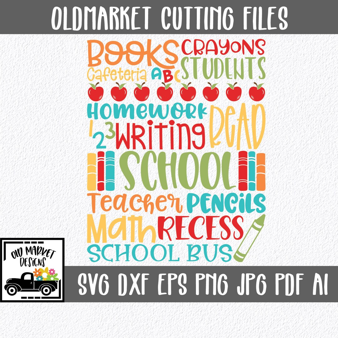 School Subway Art SVG Cut File - Back to School SVG - Clip Art ...