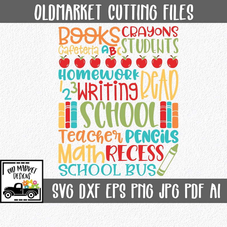 School Subway Art SVG Cut File Back to School SVG Clip Art - Etsy