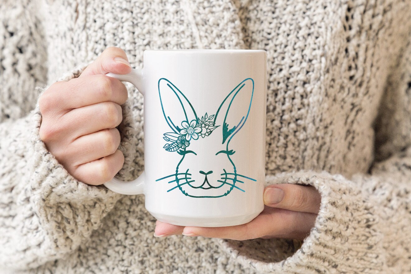Bunny SVG File Bunny Face SVG Cut File Clip Art - Etsy