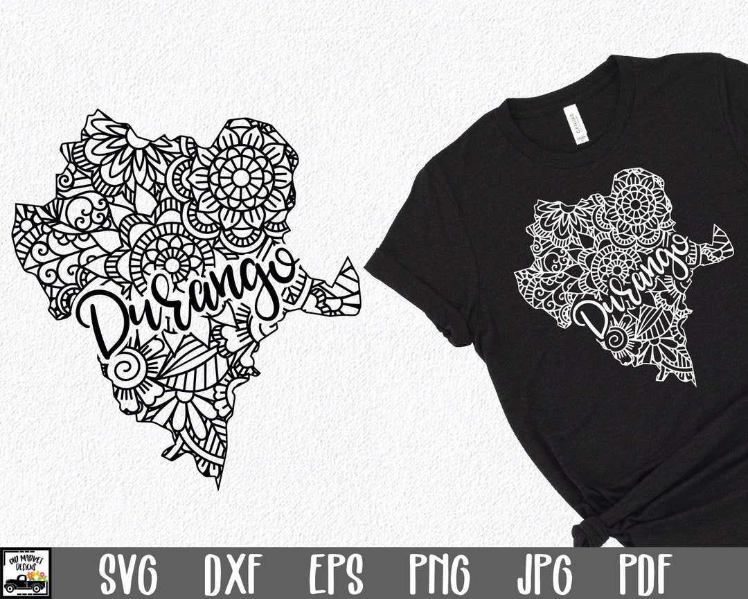 Durango SVG File - Durango Mexico Mandala Design - Mandala Clip Art ...