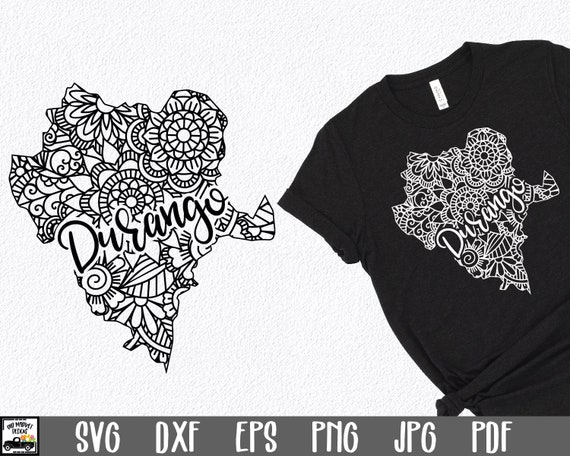 Durango SVG File Durango Mexico Mandala Design Mandala - Etsy