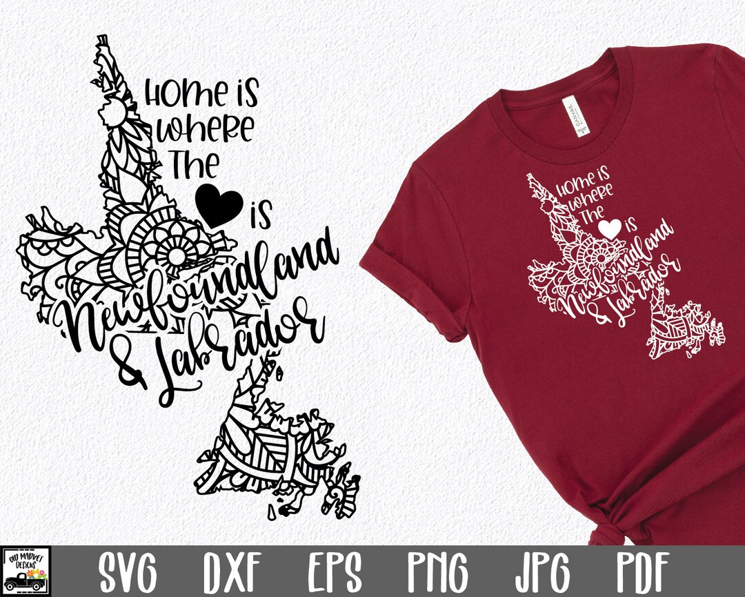 Newfoundland and Labrador SVG File - Canada SVG Cut File - Mandala Clip ...