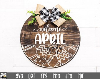 April Welcome Sign - Etsy