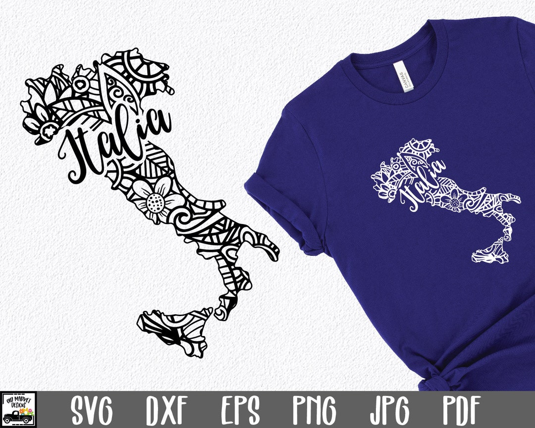Italia SVG File - Italia Mandala SVG Cut File - Mandala Clip Art - Art ...