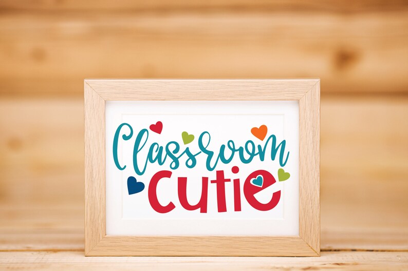 Classroom Cutie SVG Cut File School SVG Clip Art | Etsy