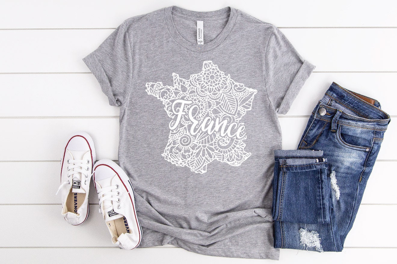 France SVG File France Mandala SVG Cut File Mandala Clip | Etsy