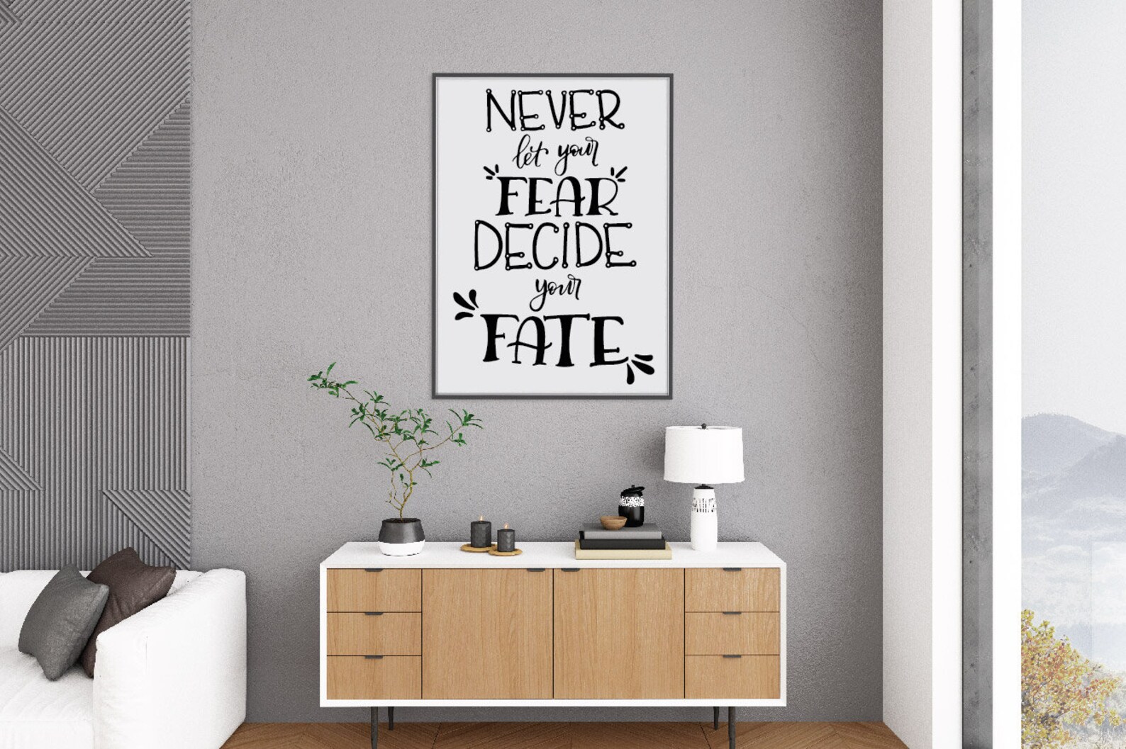 Never Let Your Fear Decide Your Fate Svg Cut File Etsy