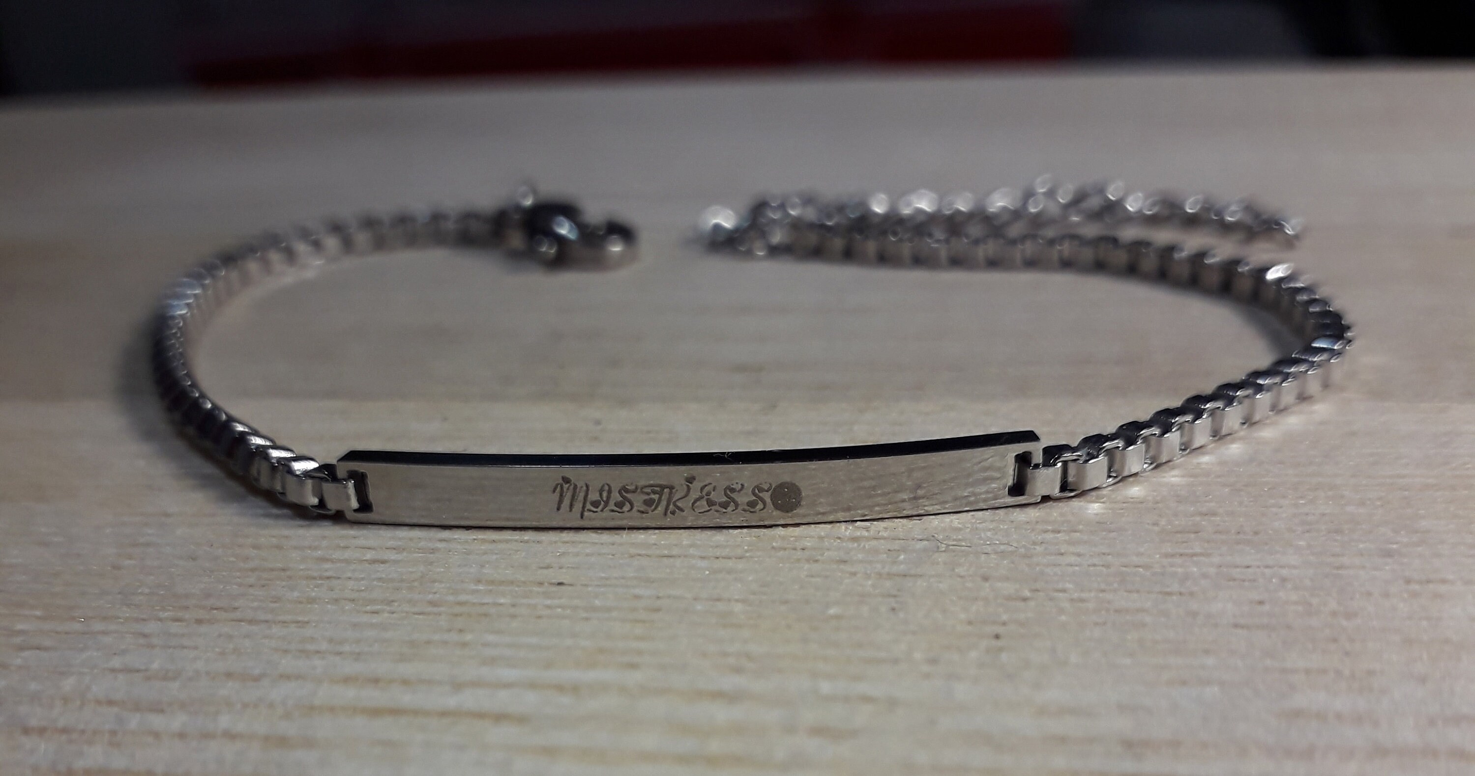 MISTRESS Bracelet With Triskel Engraving Elegant BDSM Jewelry Armband ...