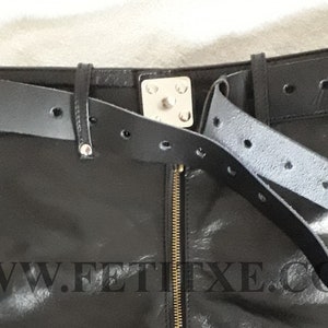 Genuine Leather Bondage Lockable Chastity Shorts - Etsy