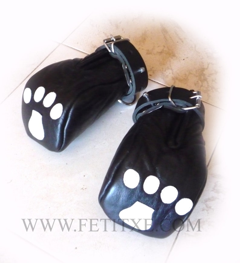 Genuine Leather Locking Bondage Padded Fist Mitts - Etsy