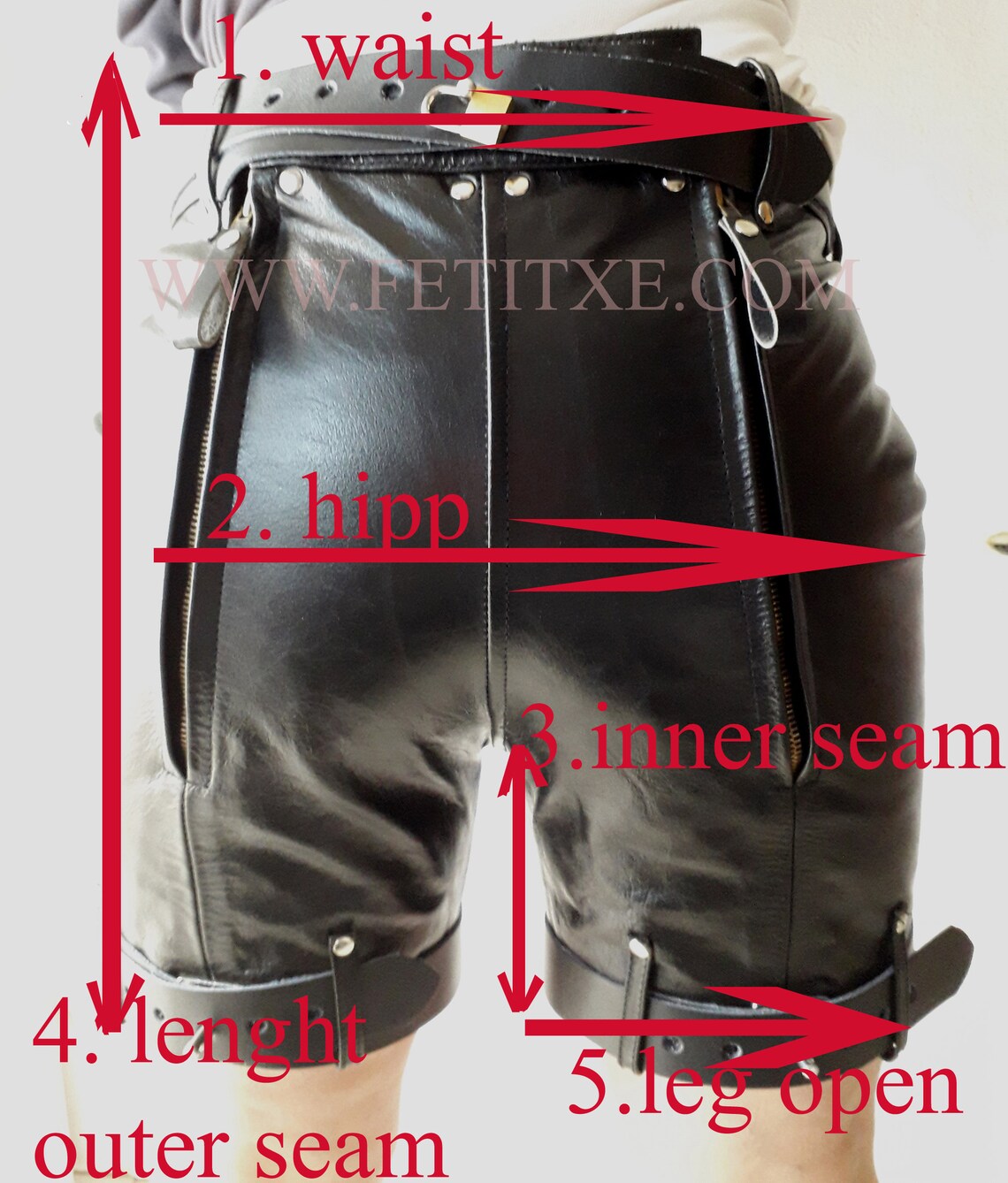 Genuine Leather Bondage Lockable Chastity Shorts | Etsy