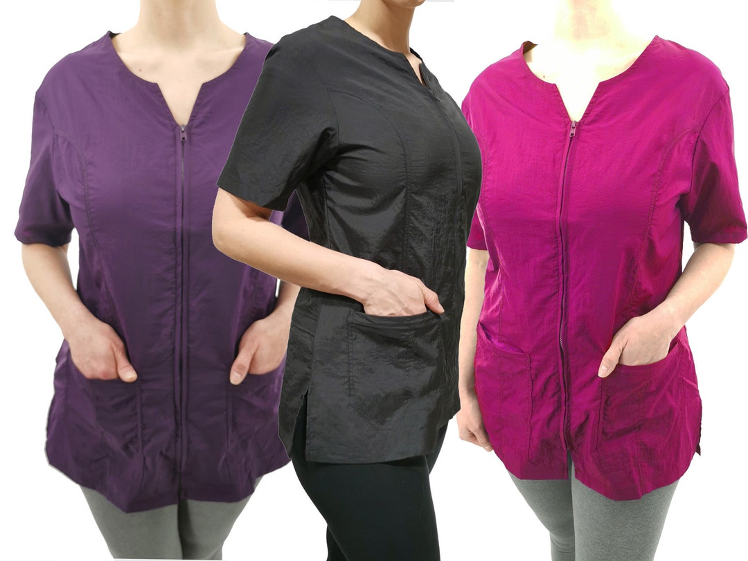 Haley Tapered Jacket With Custom Name Logo Embroidery Salon Stylist ...