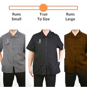 Classic Barber Jacket With Custom Name Logo Embroidery Barber Smock ...