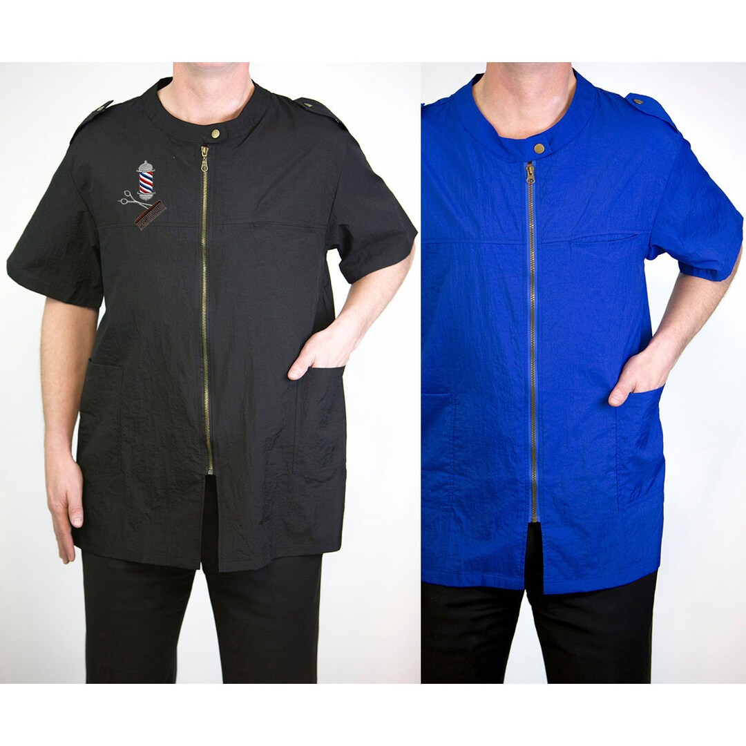 Colin Barber Jacket With Custom Name Logo Embroidery Haircut Barber ...