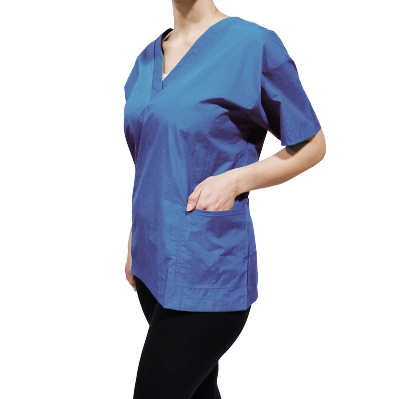 V-neck Scrub Top Stylist Grooomer Smock With Custom Name Logo - Etsy