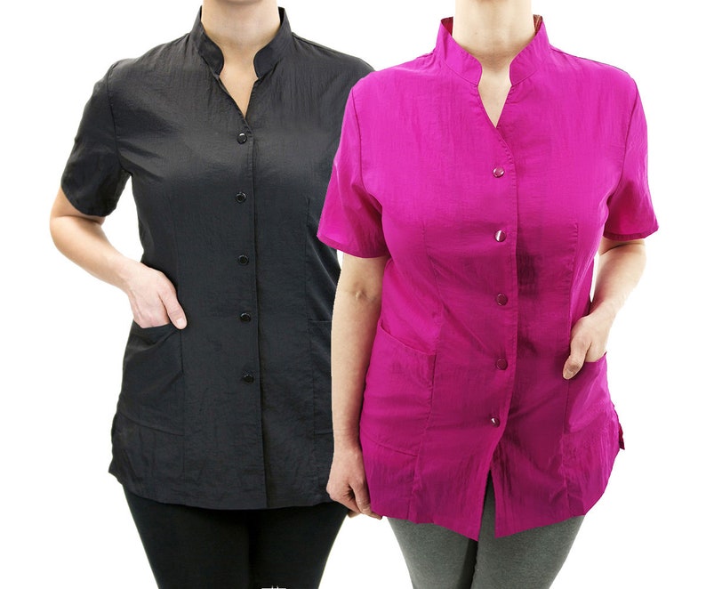 Anna Jacket With Custom Name Logo Embroidery Salon Stylist - Etsy