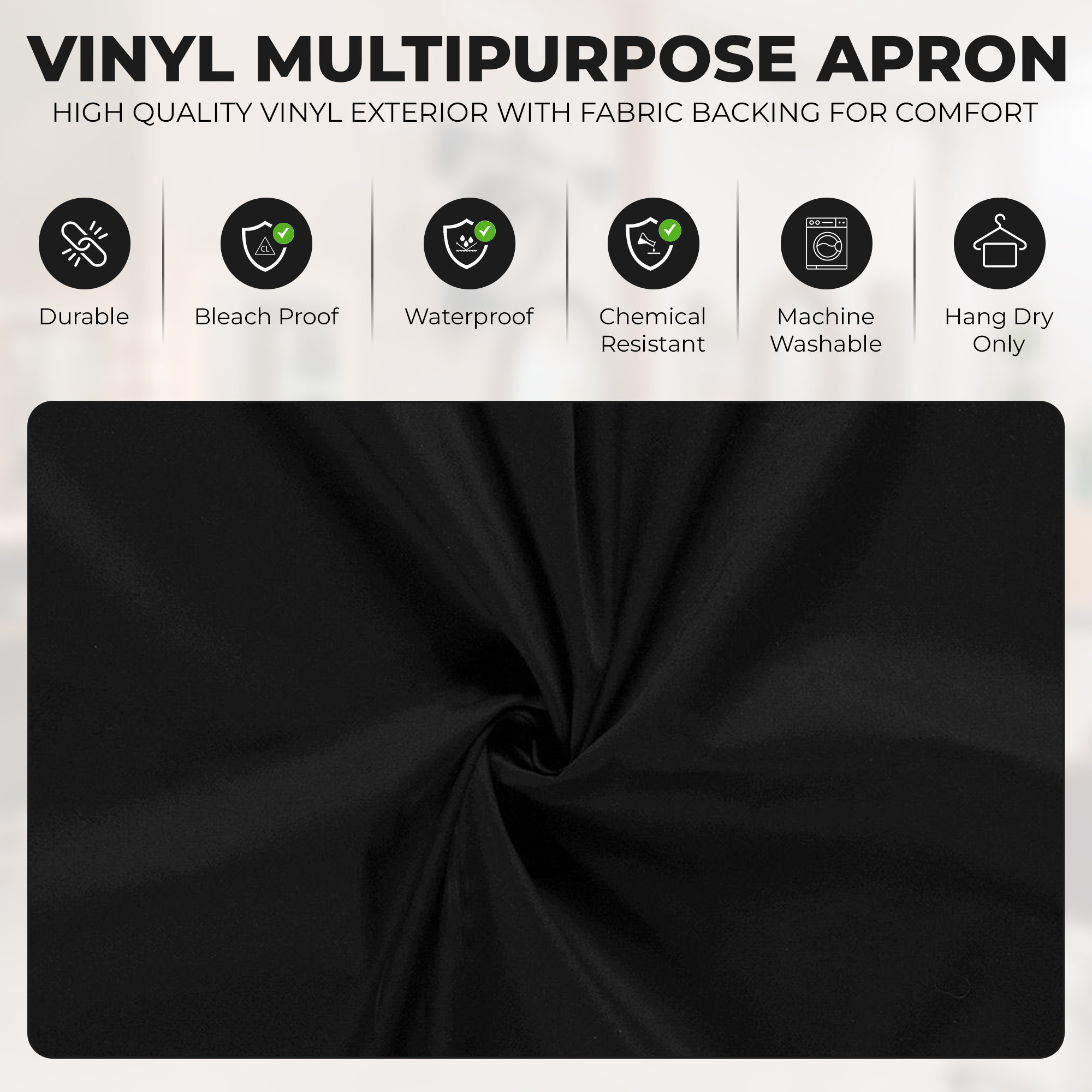 Salon Apron Zipper Detachable with Custom Name Logo Embroidery Barber ...