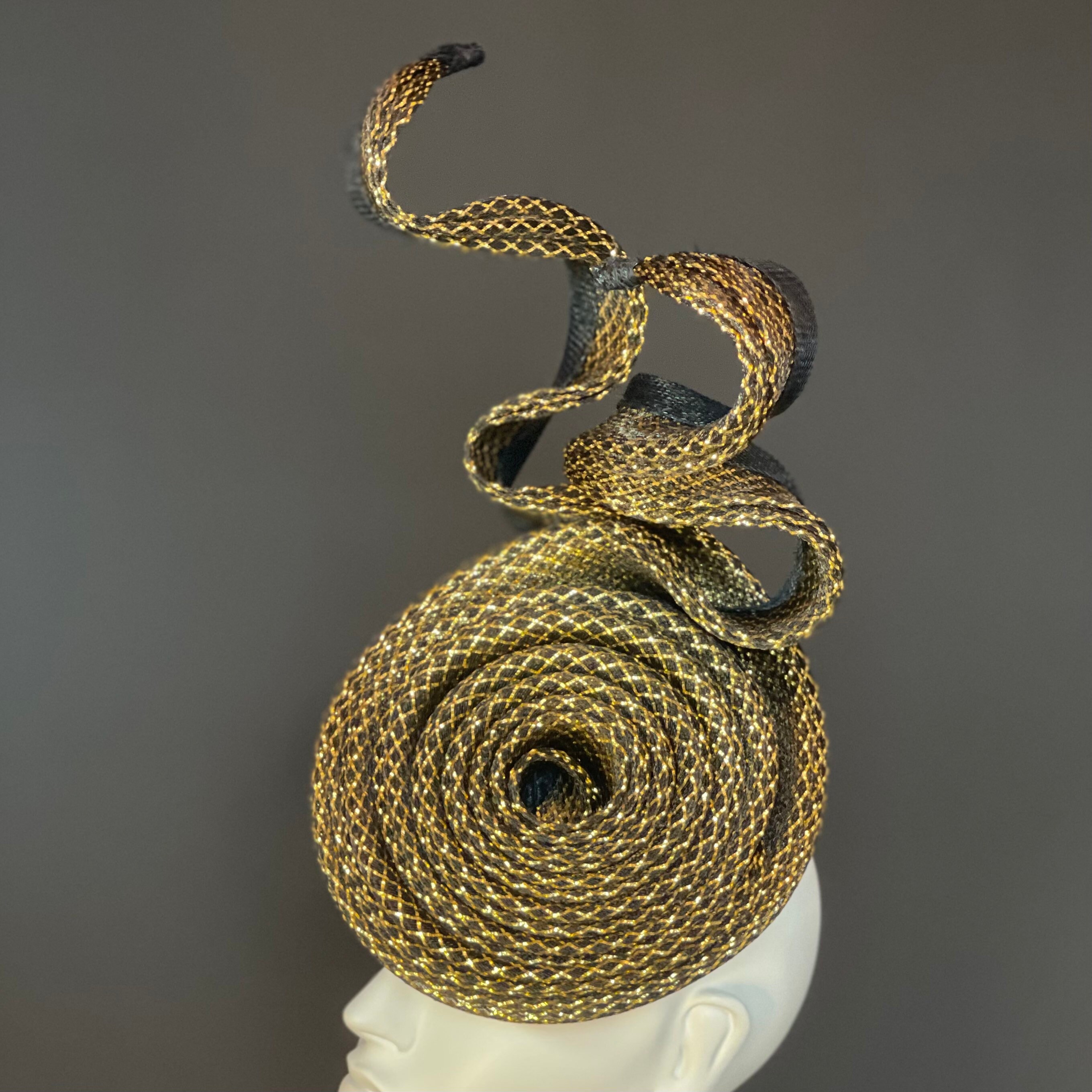 Maleficent Inspired Gold and Black Fascinator. Handmade. Fun Statement ...