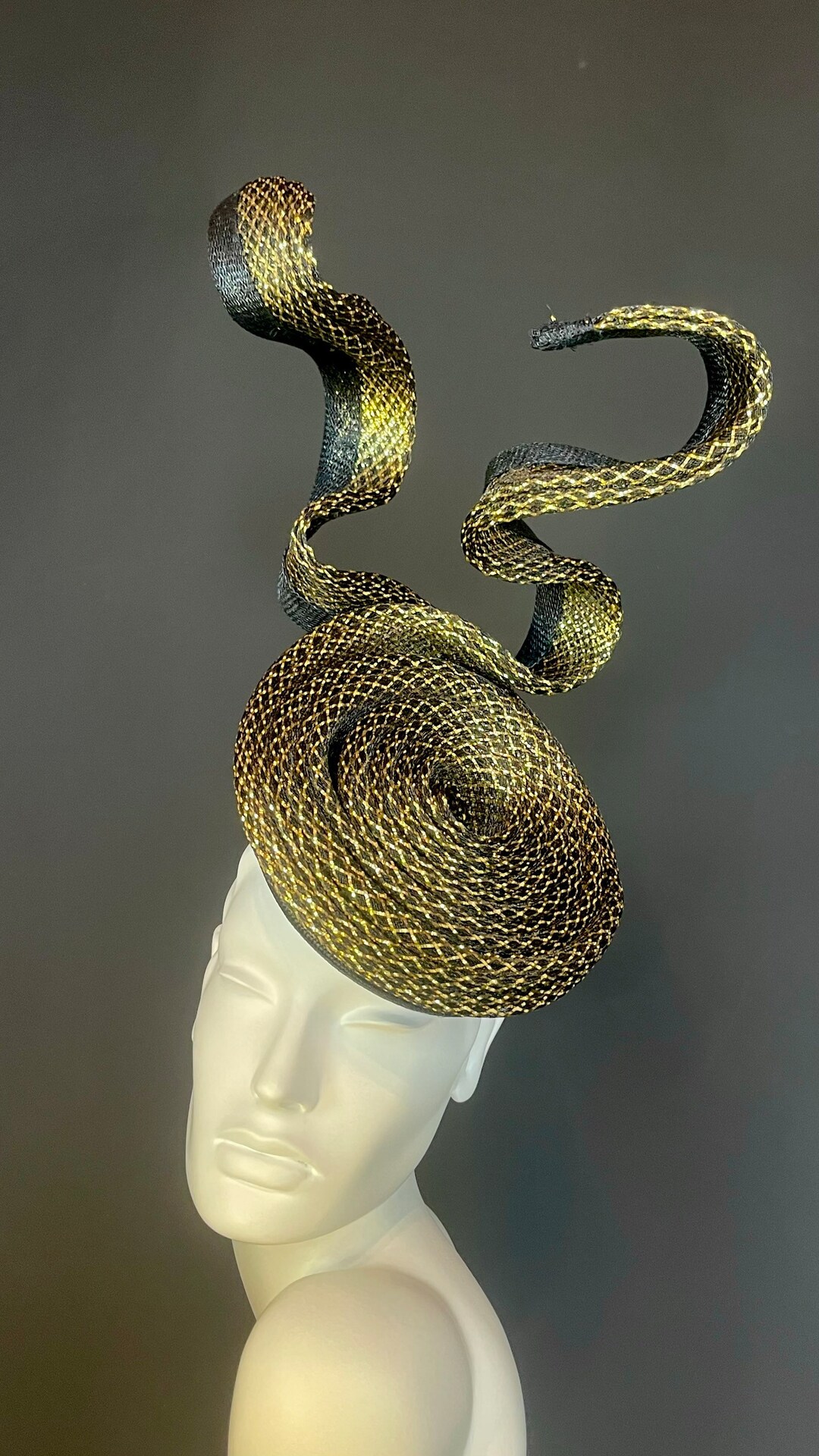 Maleficent Inspired!!! Gold and Black Fascinator. Handmade. Fun ...