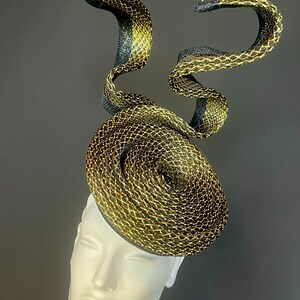 Maleficent Inspired!!! Gold and Black Fascinator. Handmade. Fun ...