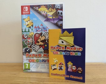 Paper Mario the Origami King Cover Art: Replacement Insert & Case for ...