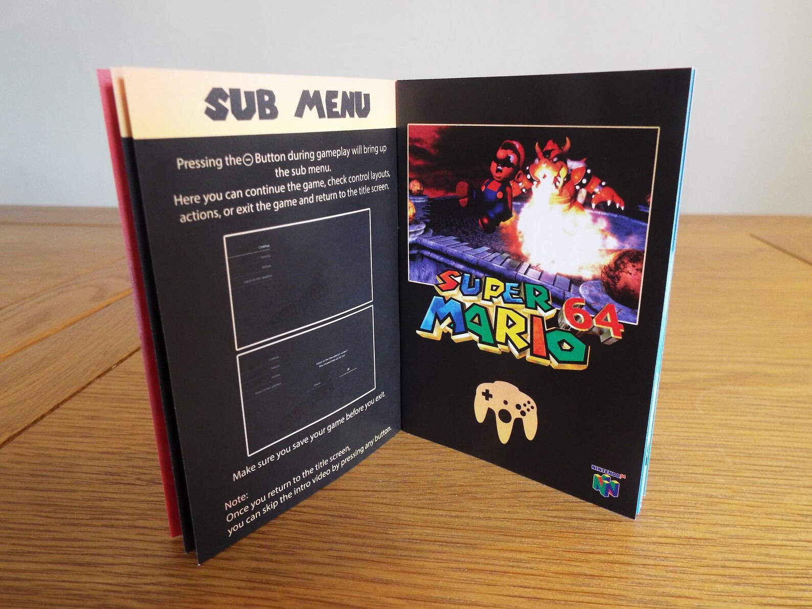 Super Mario 3D All-stars Manual - Etsy
