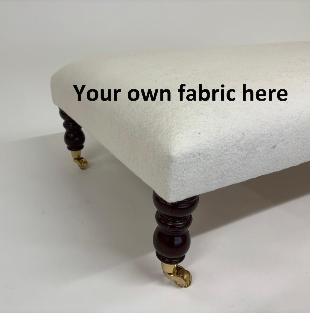 Large Footstool in Your Own Fabric Coffee Table in Your Fabric Large ...