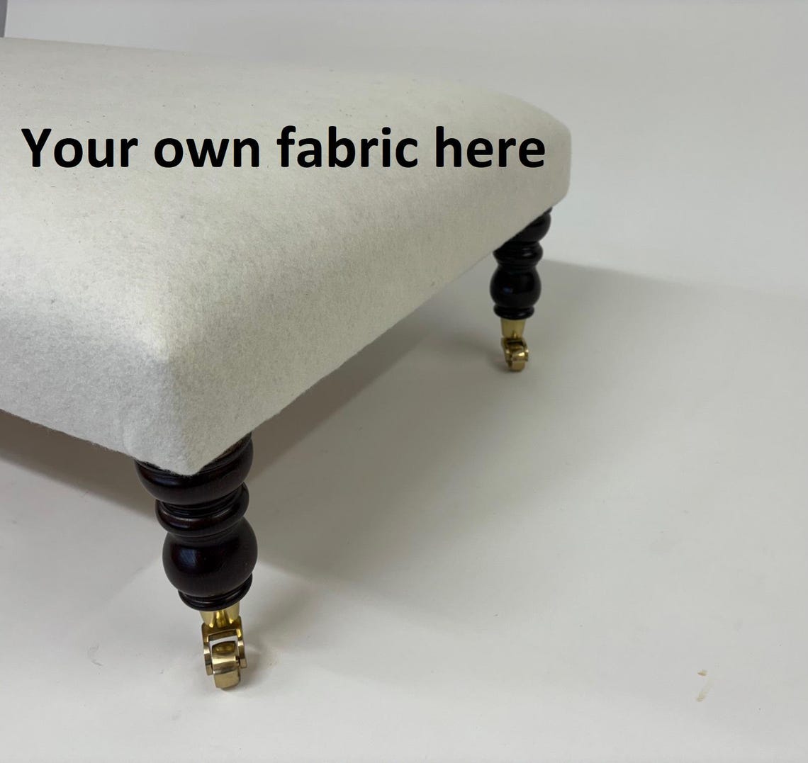 Large Footstool in Your Own Fabric Coffee Table in Your Fabric Large ...