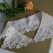 Antique Embroidered Silk & Tulle Collar | Reversible French Handmade ...