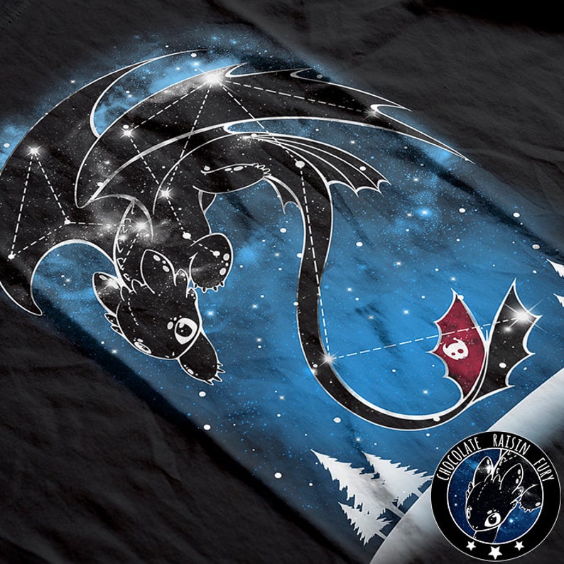 Starry Dragon Sky toothless night fury httyd how to train | Etsy