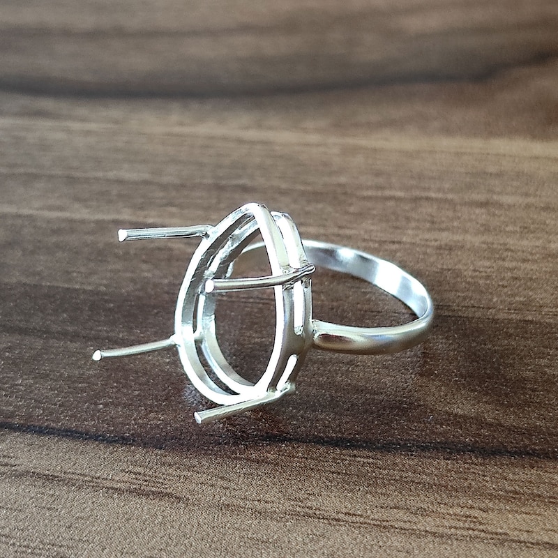 Silver Ring Settings - Etsy