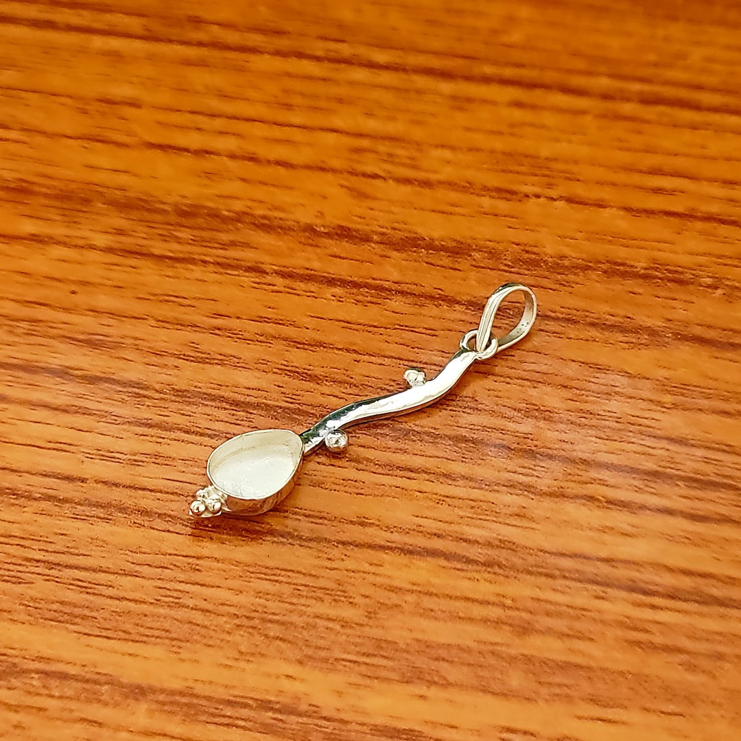 925 Sterling Silver Designer Bezel Cup Close Blank Collet Pear Pendant ...