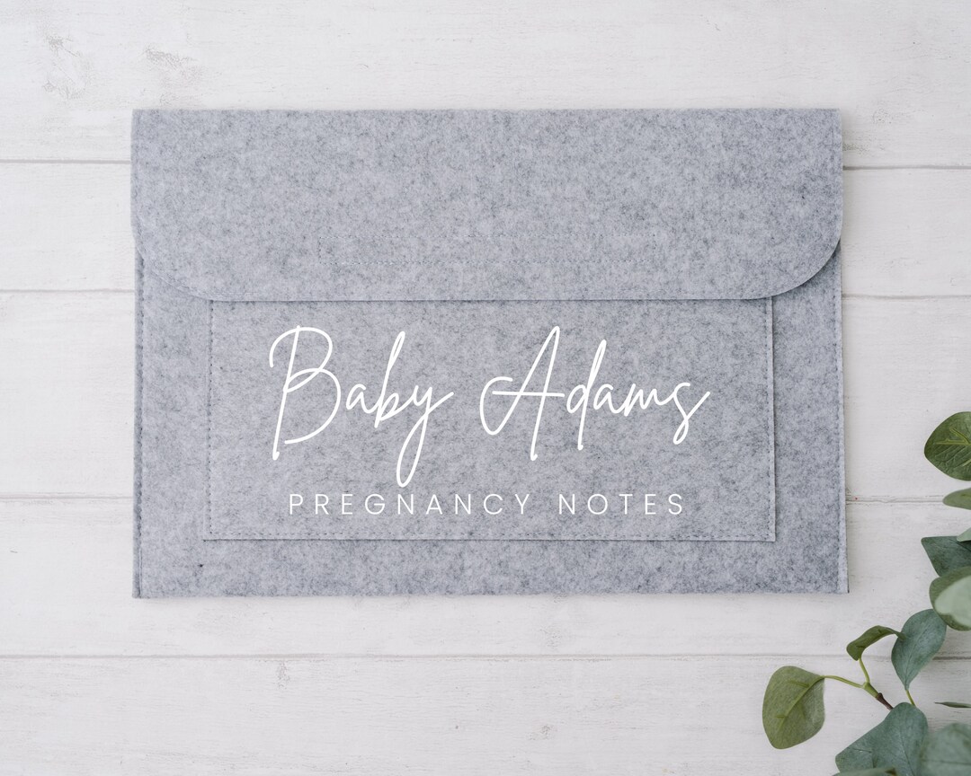 Pregnancy Notes Folder Personalised Maternity Documents Baby Book ...