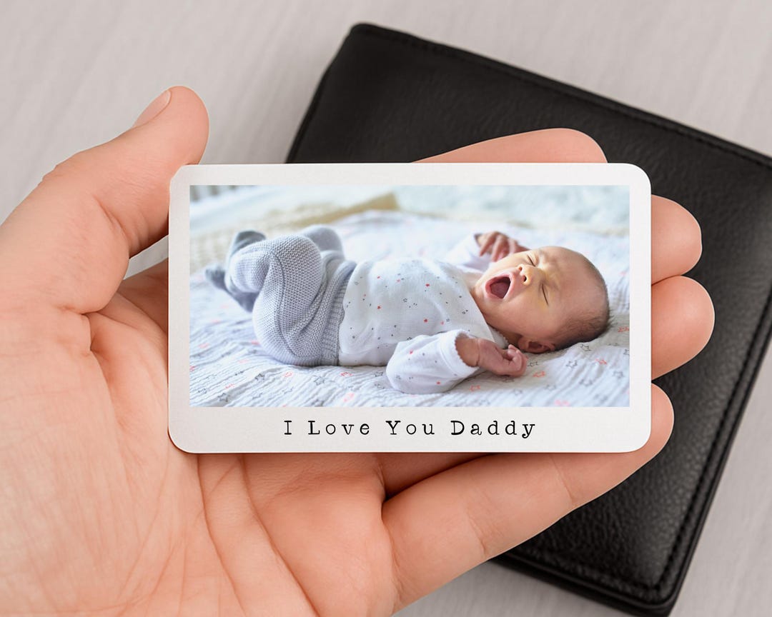 Daddy Photo Wallet Card Personalised Dad Gift - Etsy UK