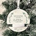 Childs Height Bauble Personalised Christmas Decoration Ribbon Baby ...