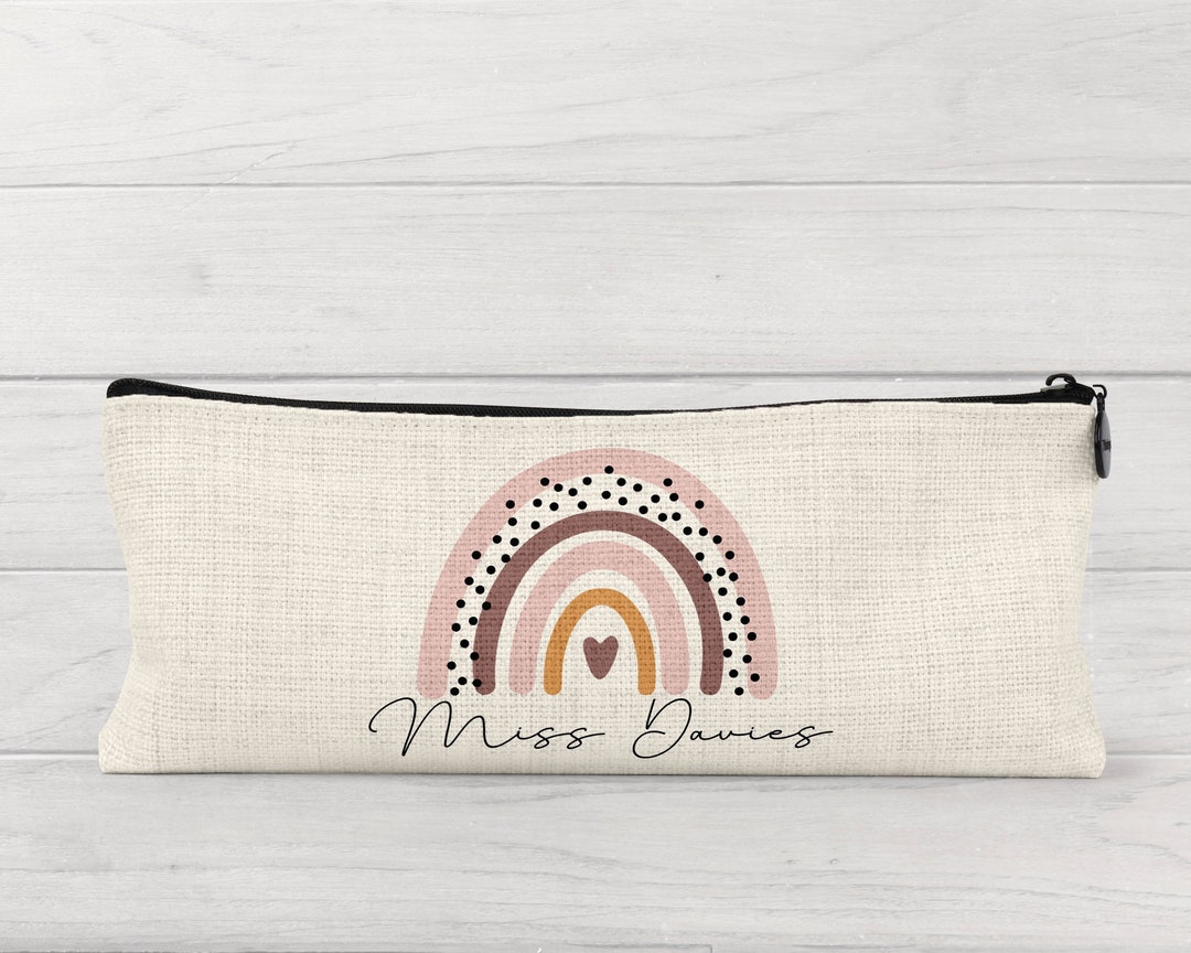 Back to School Gift Personalised Pencil Case With Name Teacher Present ...