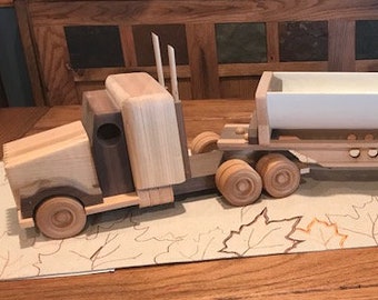 Wood semi truck | Etsy