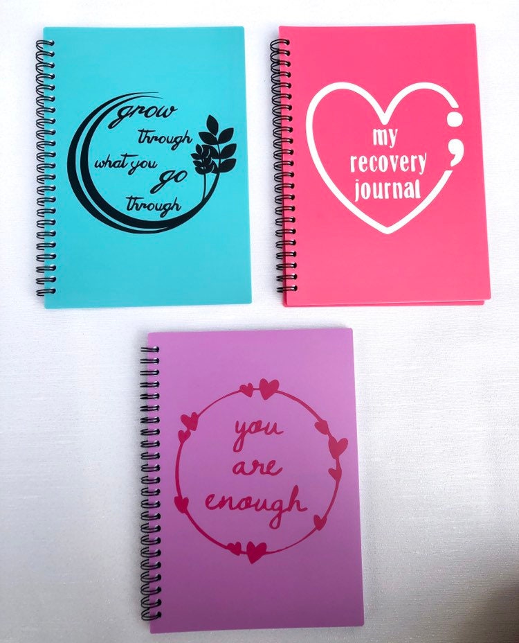 Mental Health Recovery Journal Notebook and Pencil - Etsy UK