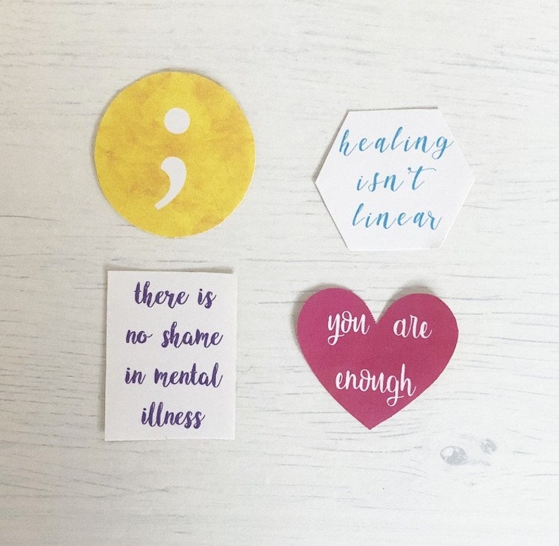 Mental Health Recovery Stickers - Etsy UK