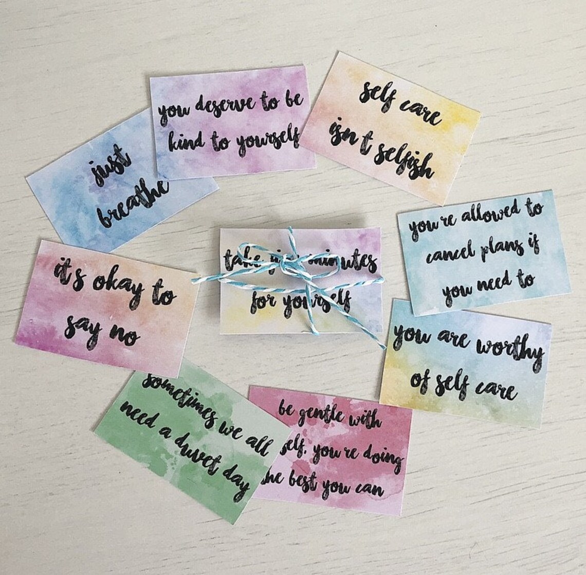 10 Self Care Cards - Etsy UK