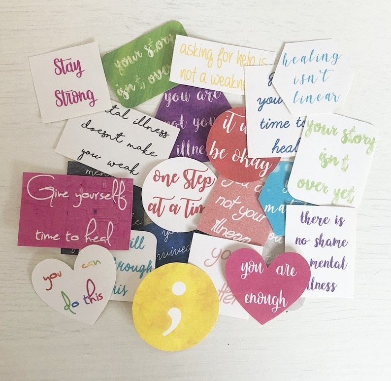 Mental Health Recovery Stickers - Etsy UK