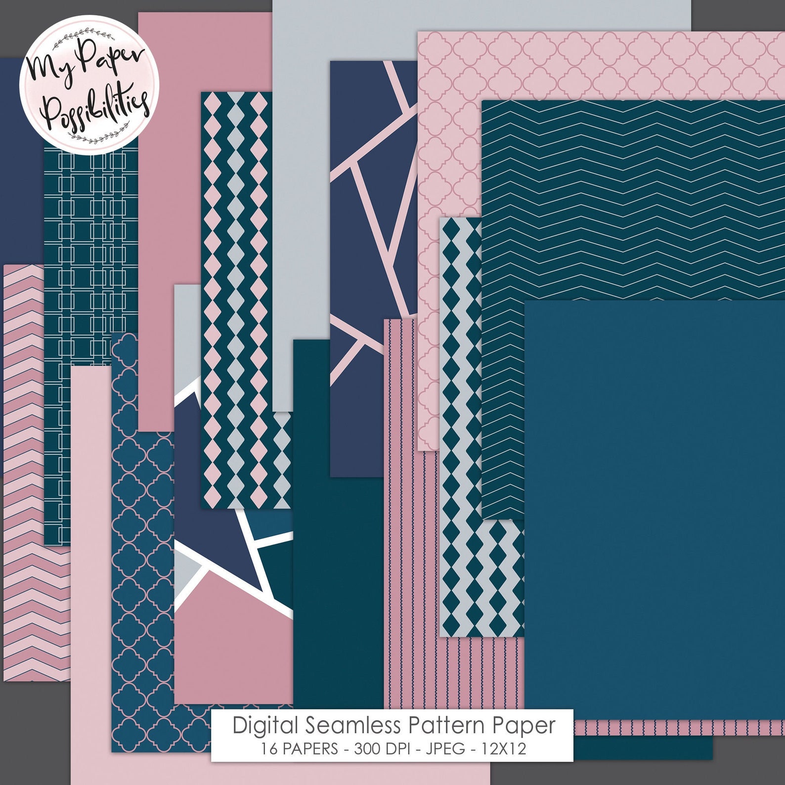 Digital Scrapbooking Paper Digital Paper Digital - Etsy Canada