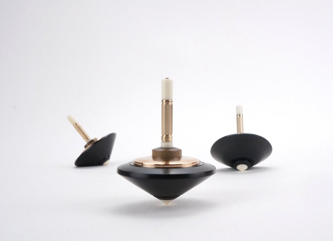 Blackbonetop - Hand-turned Spinning Top - Etsy