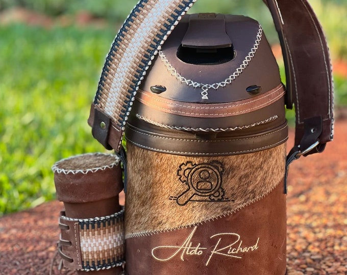 Mate Set, Terere Set, Personalized Engraved Thermos, Leather Covered ...