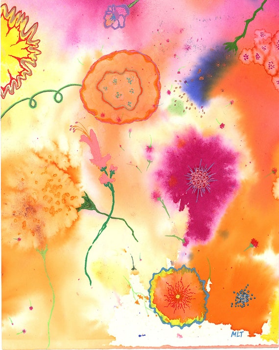 Signed Print of the Original Mixed Media Drawing on Paper - Etsy