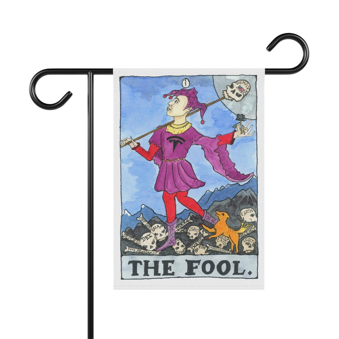 The Fool Garden Banner - Whimsical Outdoor Decor Featuring 'the Fool ...