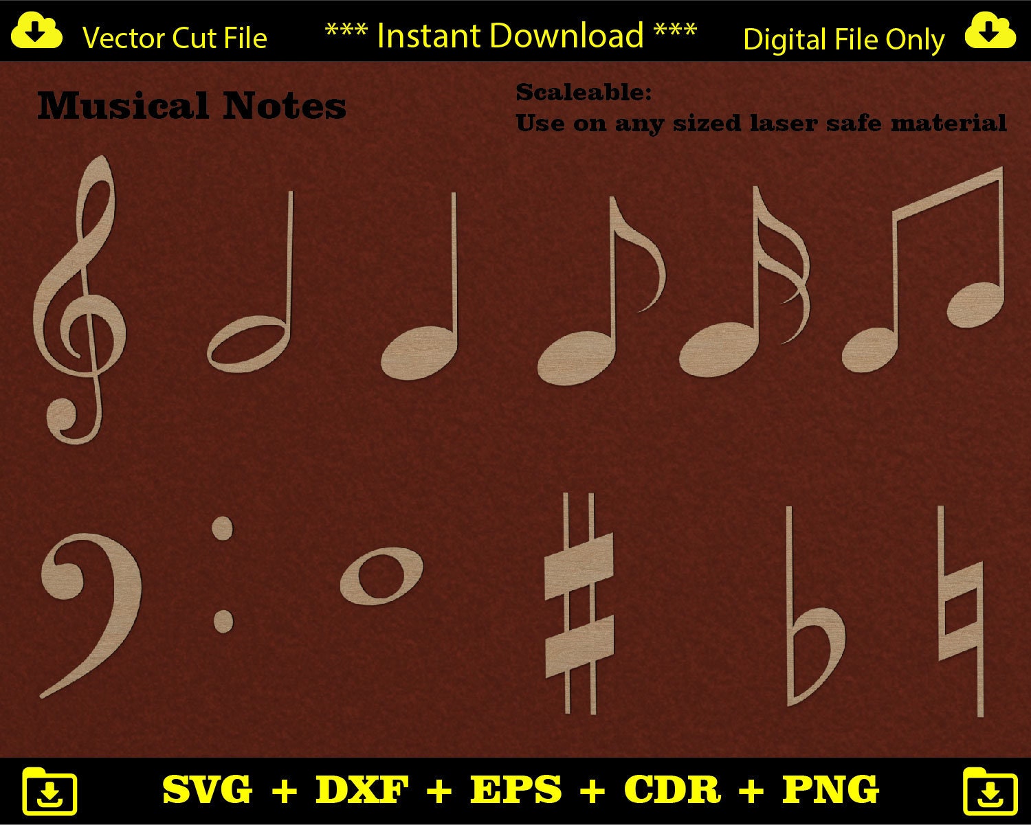 Musical Notes - Etsy
