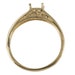 14K Gold Fancy Gallery Ring for 5mm Round Stones | MTR199K14 - Etsy
