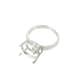 Jeweler Ring Peg Setting Basket Style With Four-prong Oval Prongs ...